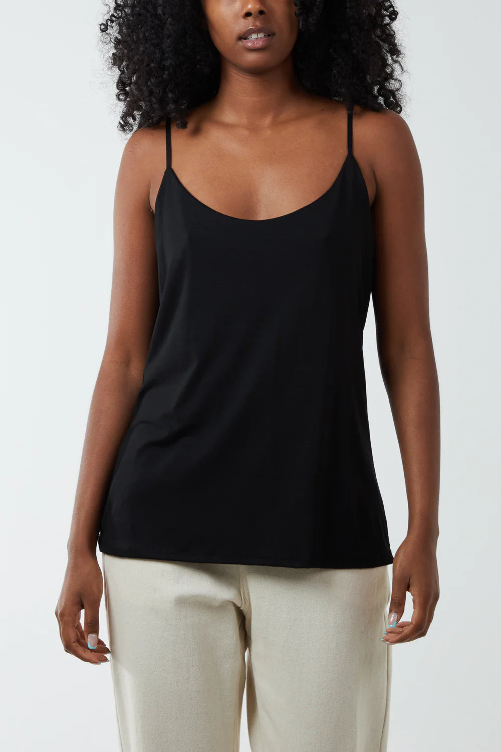 adjustable cami strap semi lined vest-white – FORT Ladieswear - Ripley